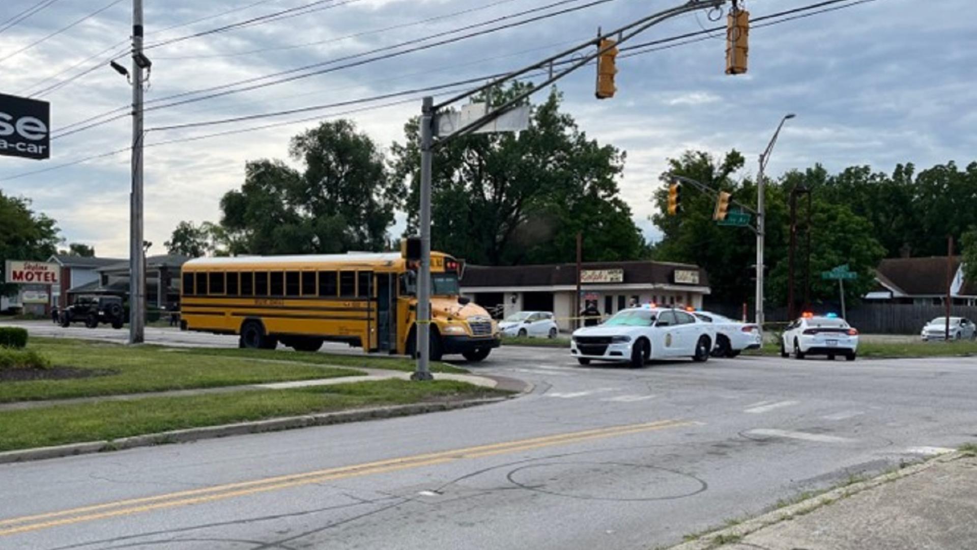 Woman charged after allegedly hitting teen getting on school bus | wthr.com