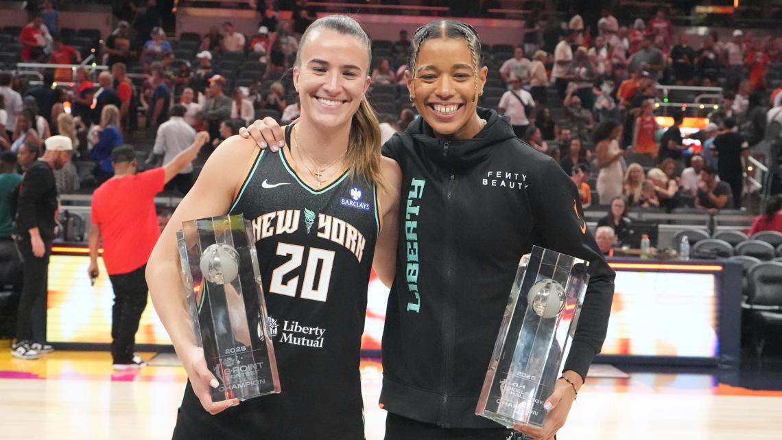 Sabrina Ionescu wins 3-point contest, Natasha Cloud claims skills ...