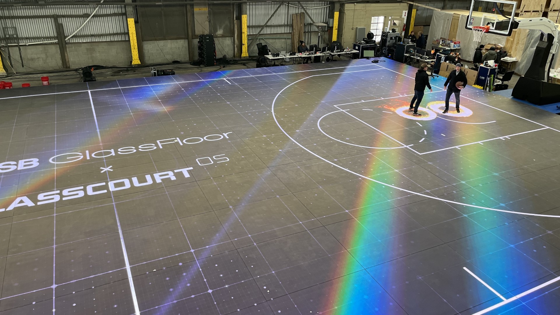NBA All-Star 2024 court is LED | wthr.com