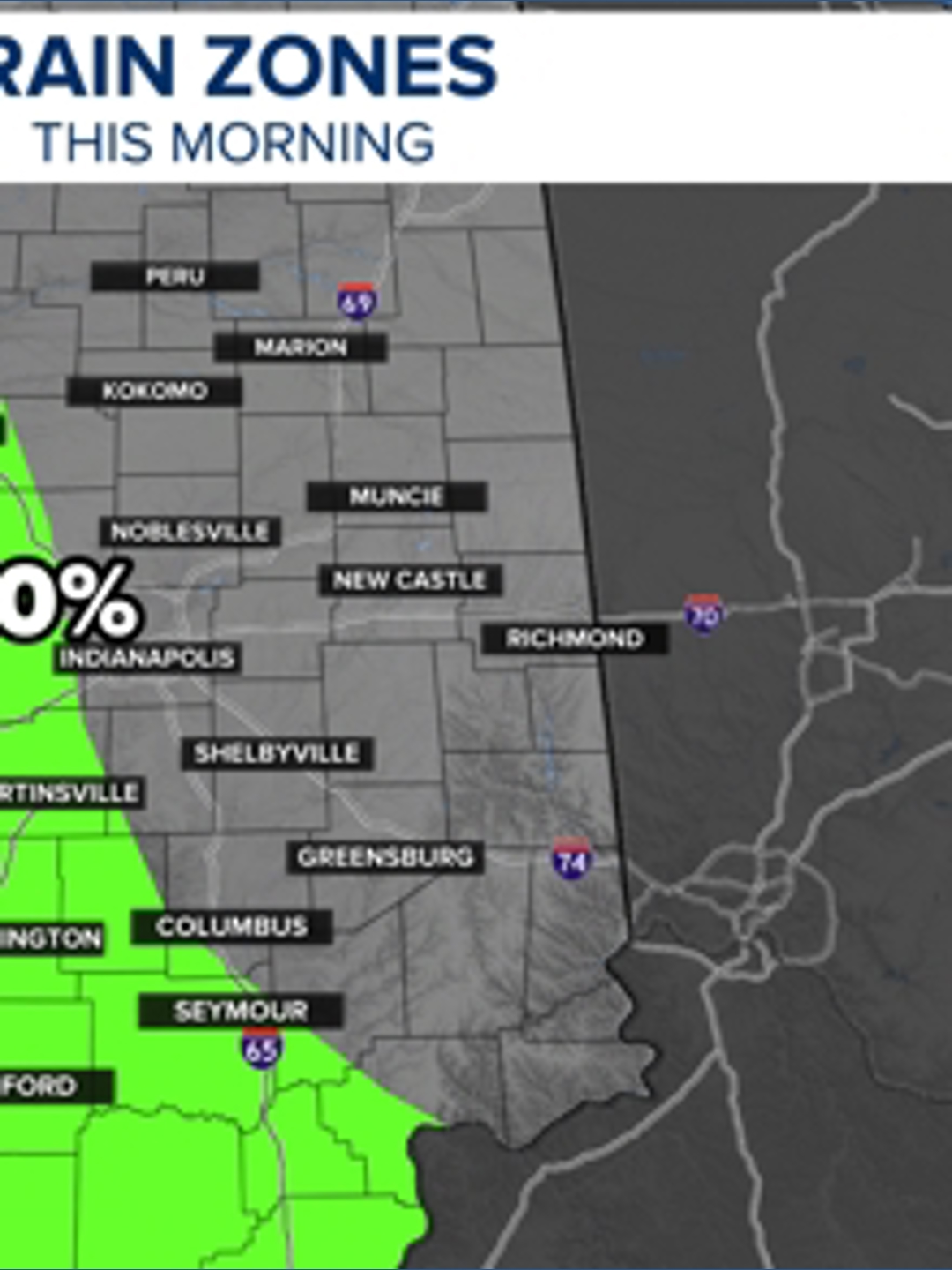 Indiana Rain Zones: Partial high pressure will keep some of us dry ...