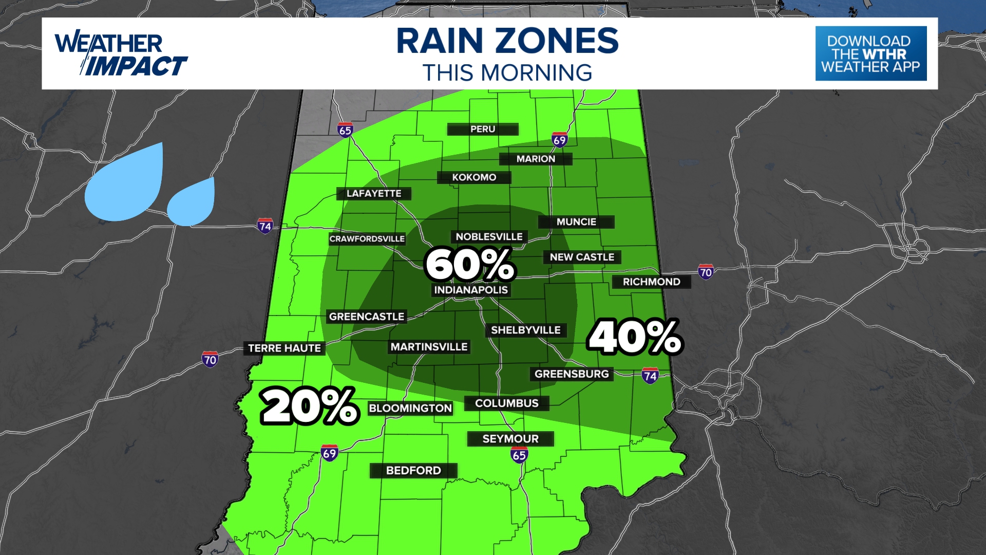 Indiana may pick up scattered rain with storms at times today | wthr.com