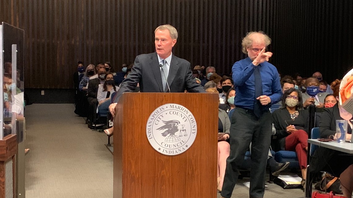 Hogsett proposes budget that addresses city's rising crime. | wthr.com