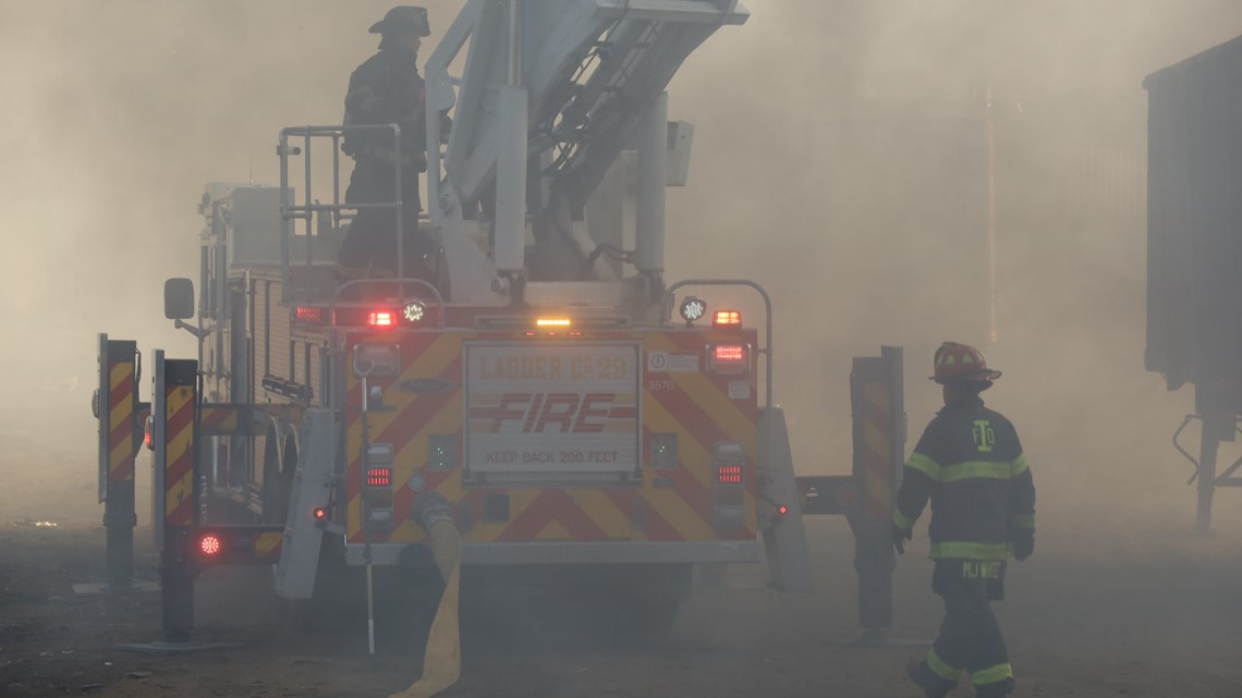 GALLERY: Firefighters battle large scrapyard fire | wthr.com