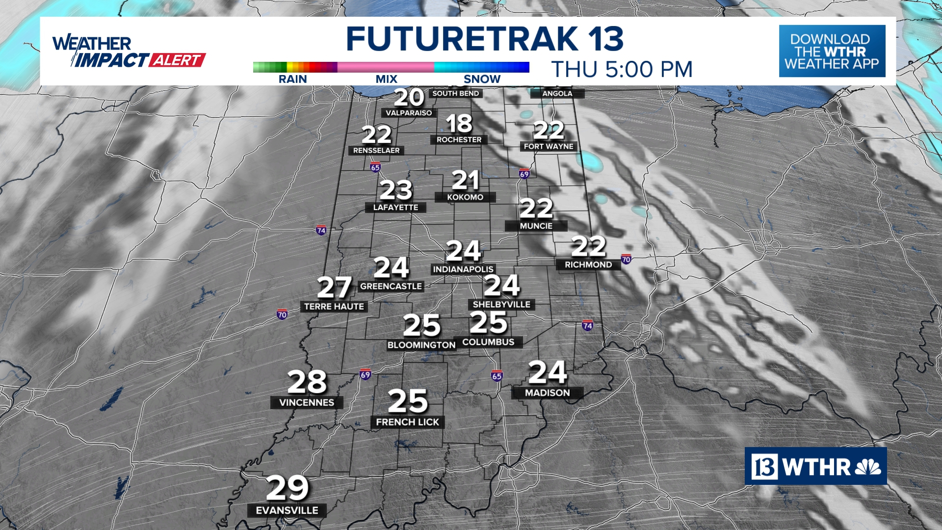 Falling temperatures and areas of lake-effect snow create some slick ...