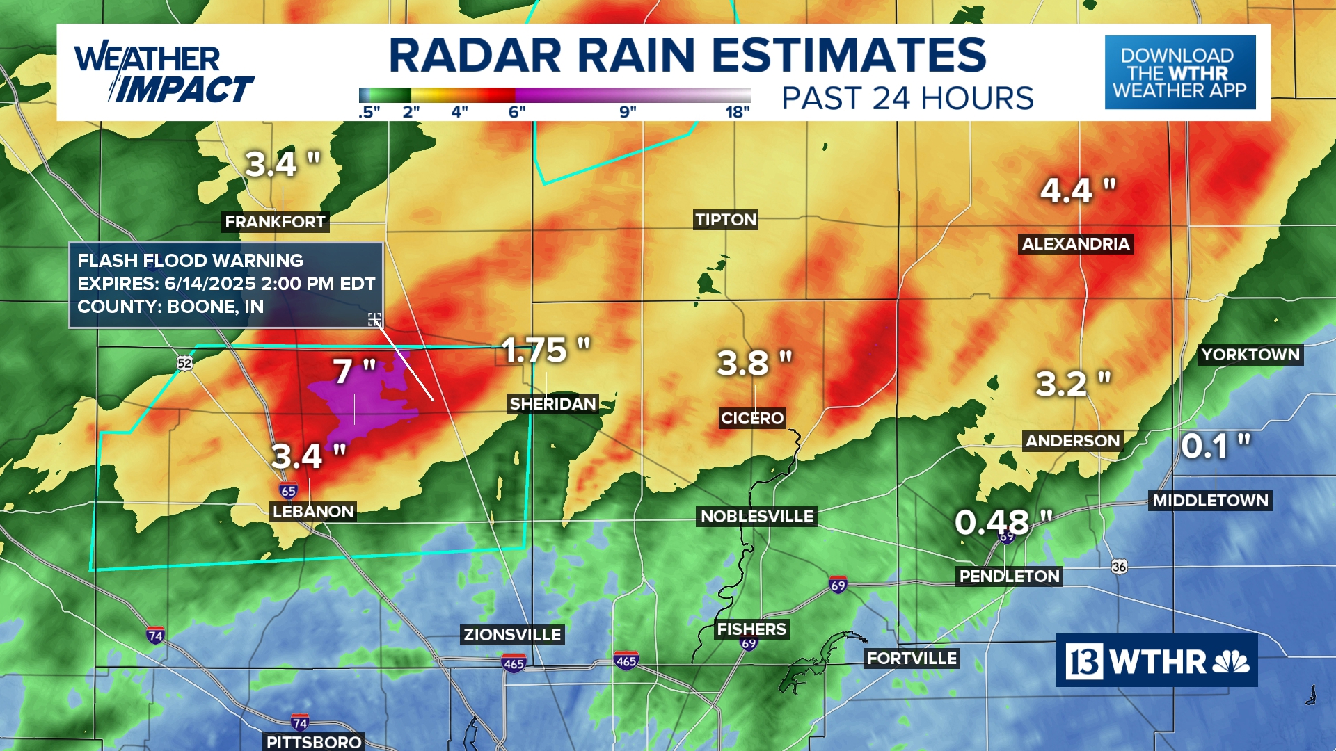 Areas of flooding and funnels today in central Indiana | wthr.com