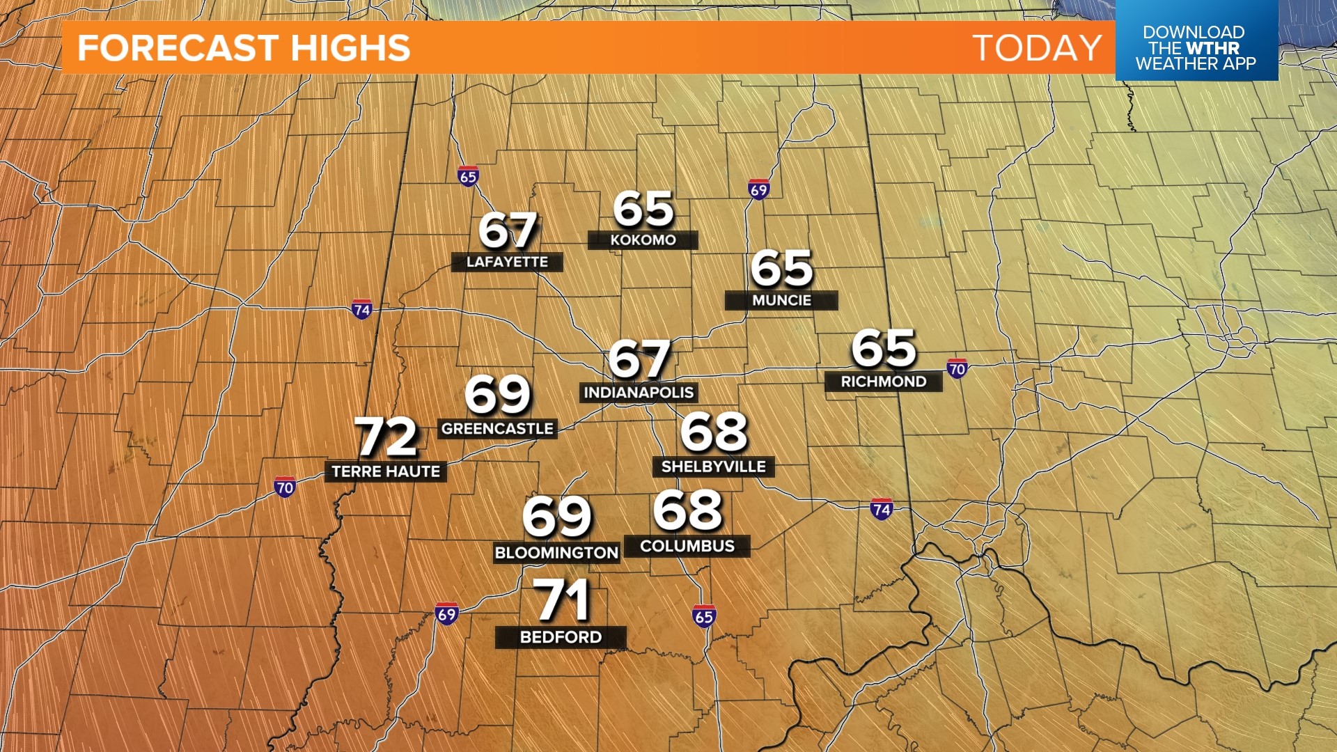 Weather Blog: 70s before sharply colder Halloween | wthr.com