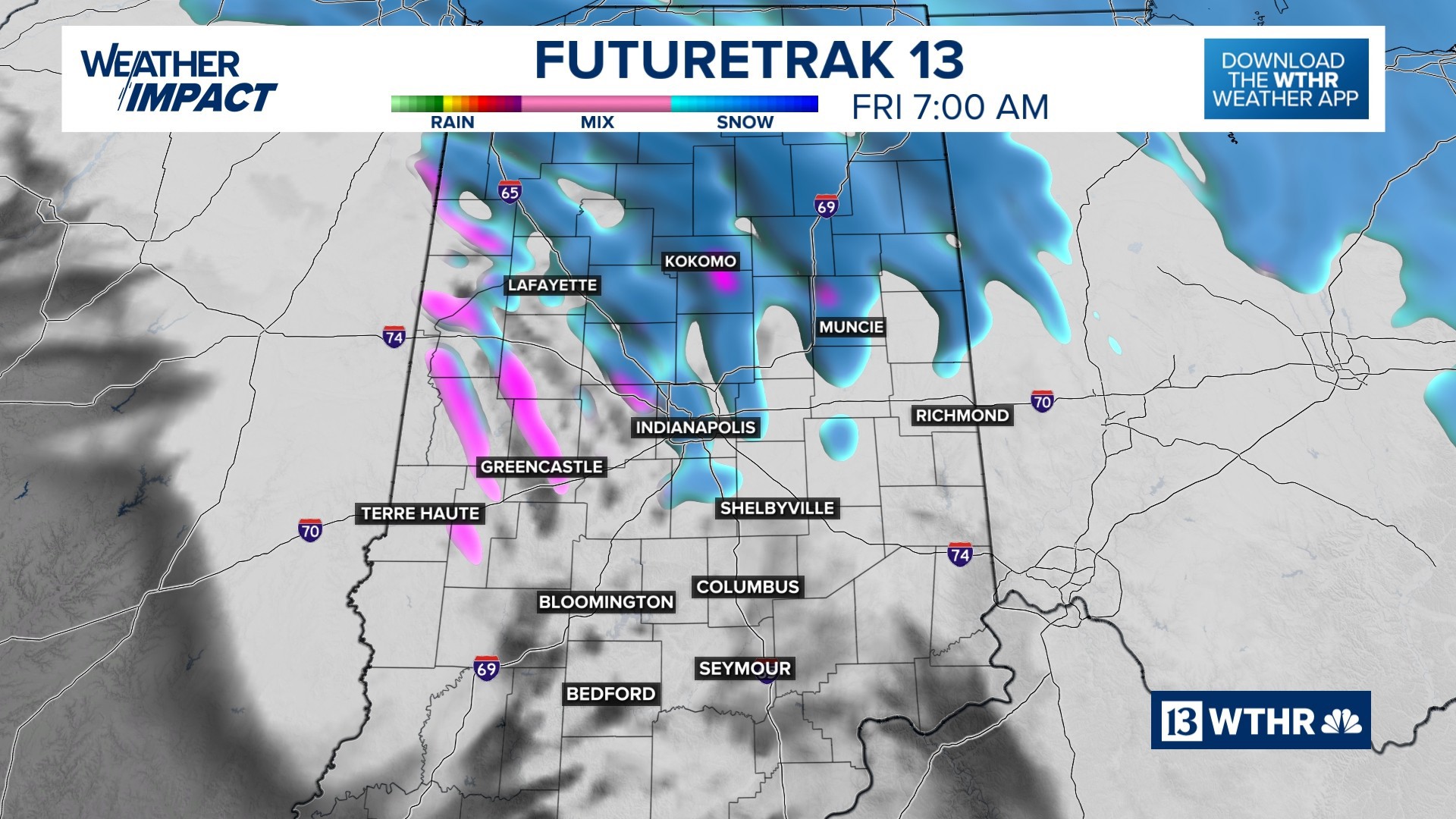 Snowy start to Friday | 13 Weather Blog | wthr.com