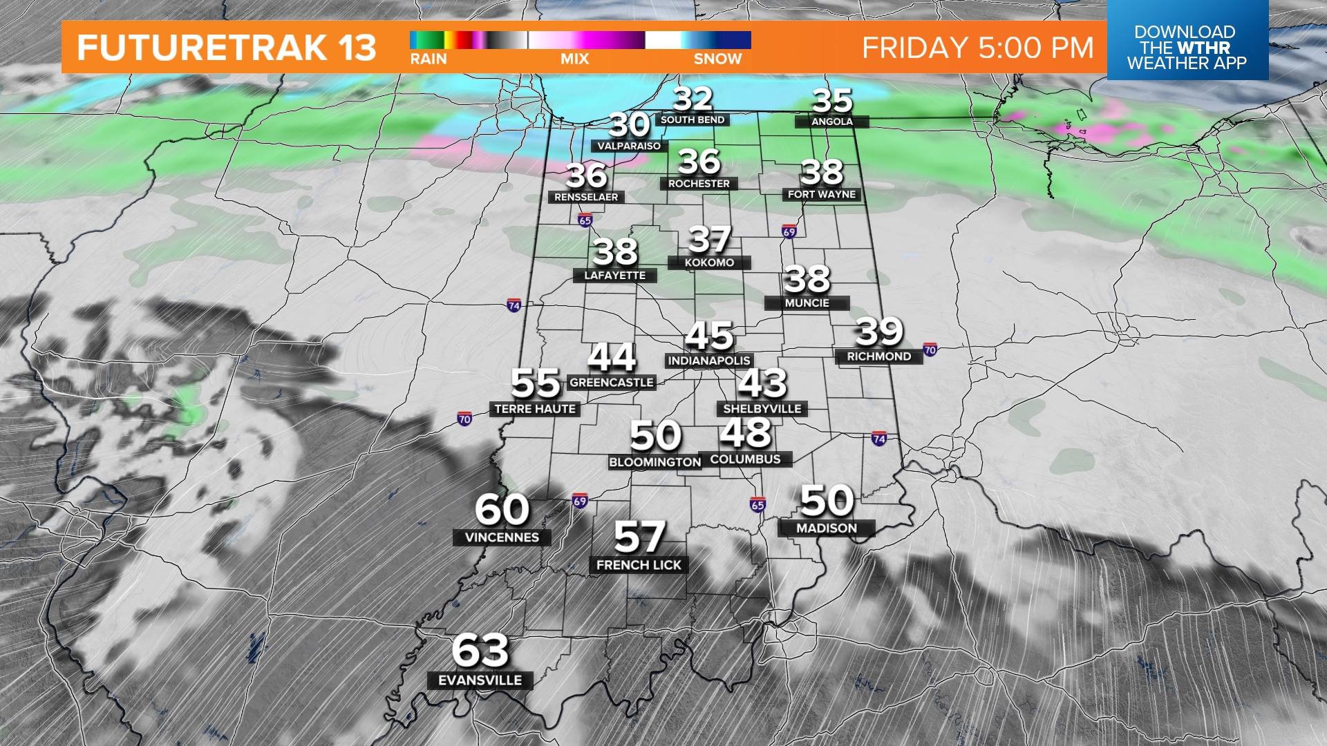 Messy Friday morning gives way to nice weekend in Indiana | 13 Weather ...