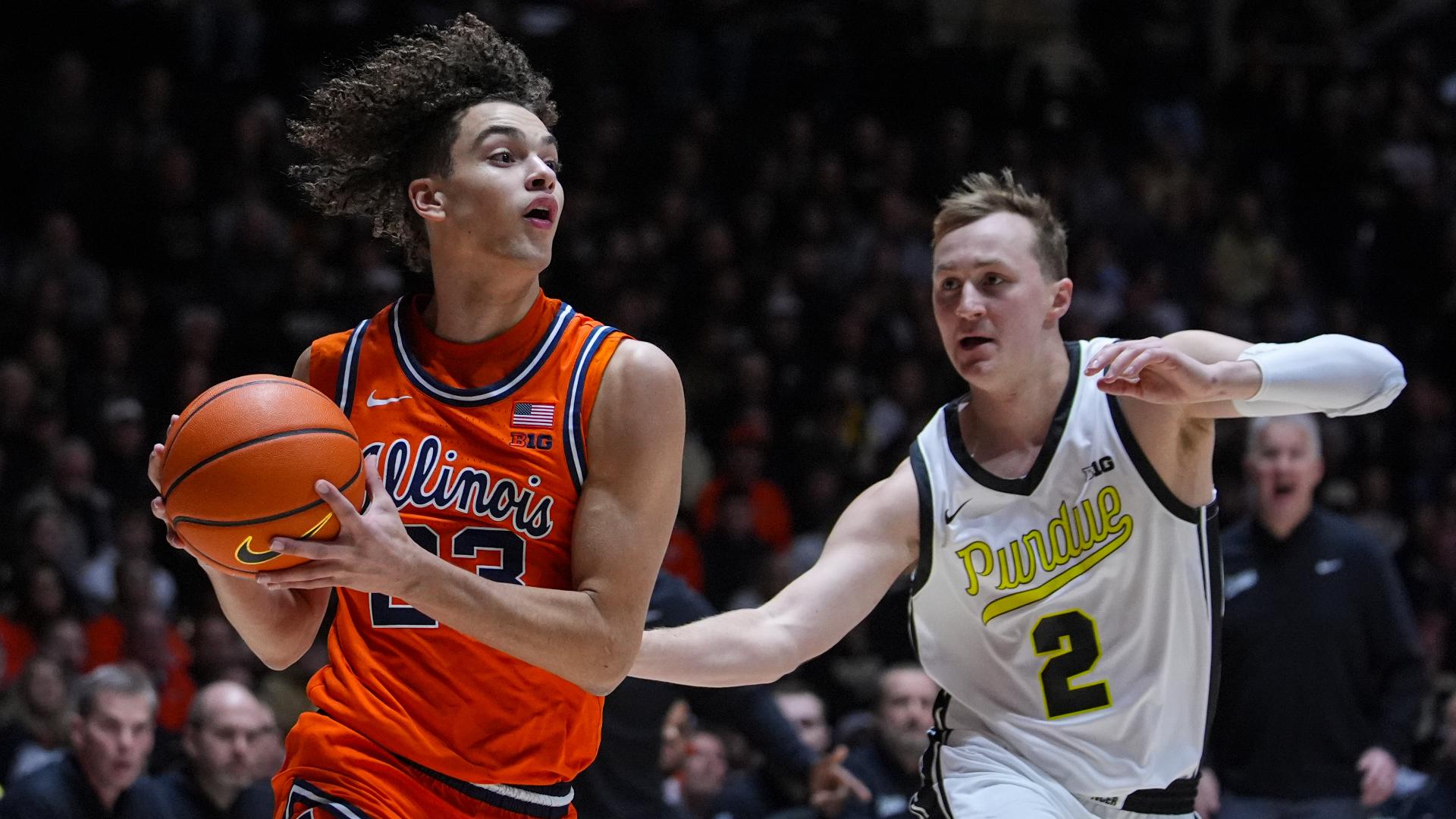No. 4 Purdue drops second straight, 88-82 to No. 11 Illinois, after ...