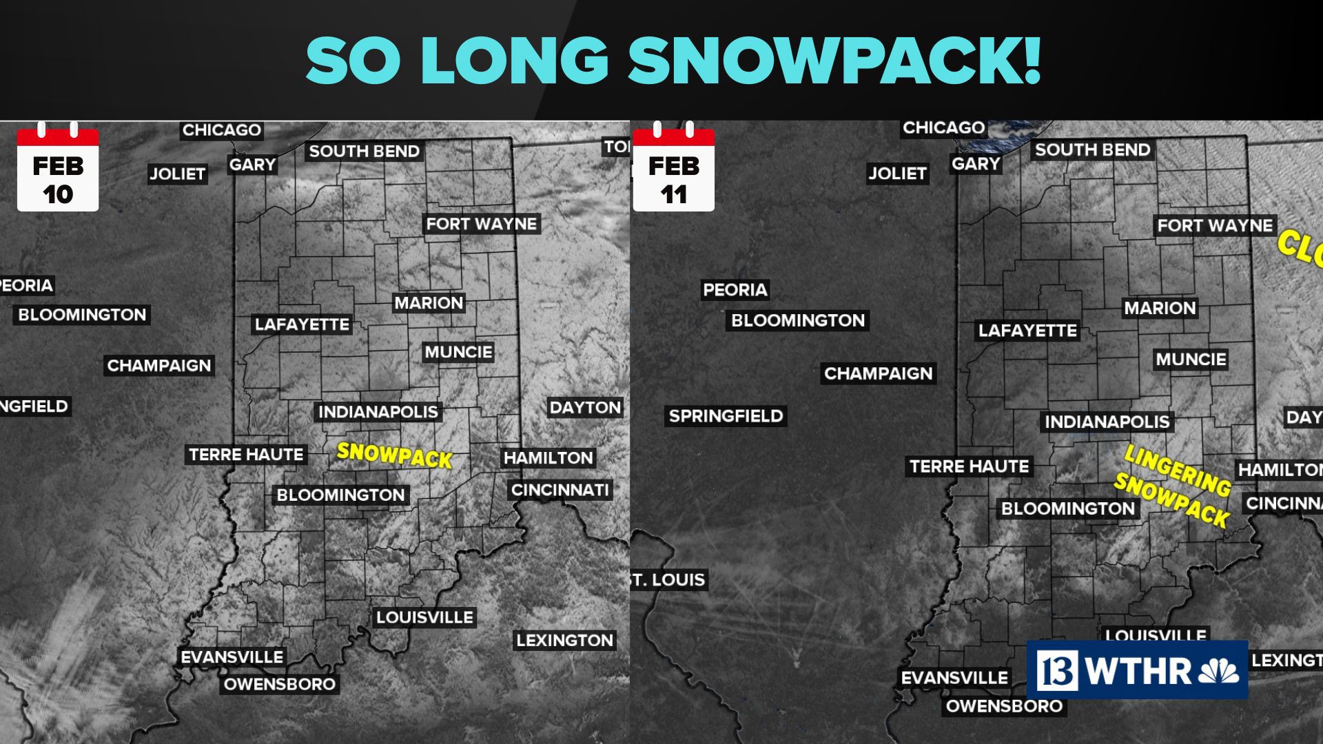 Black ice risk in central Indiana amid snowy thaw; weekend warms up ...