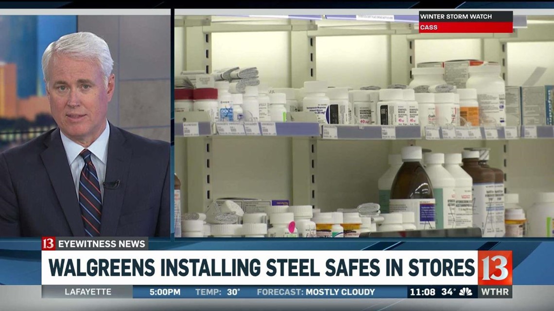 Indiana Walgreens to install steel safes to lock up opioids | wthr.com