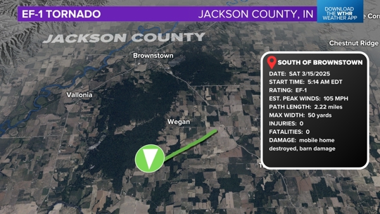 Indiana tornado track maps from weekend severe storms (March 2025 ...
