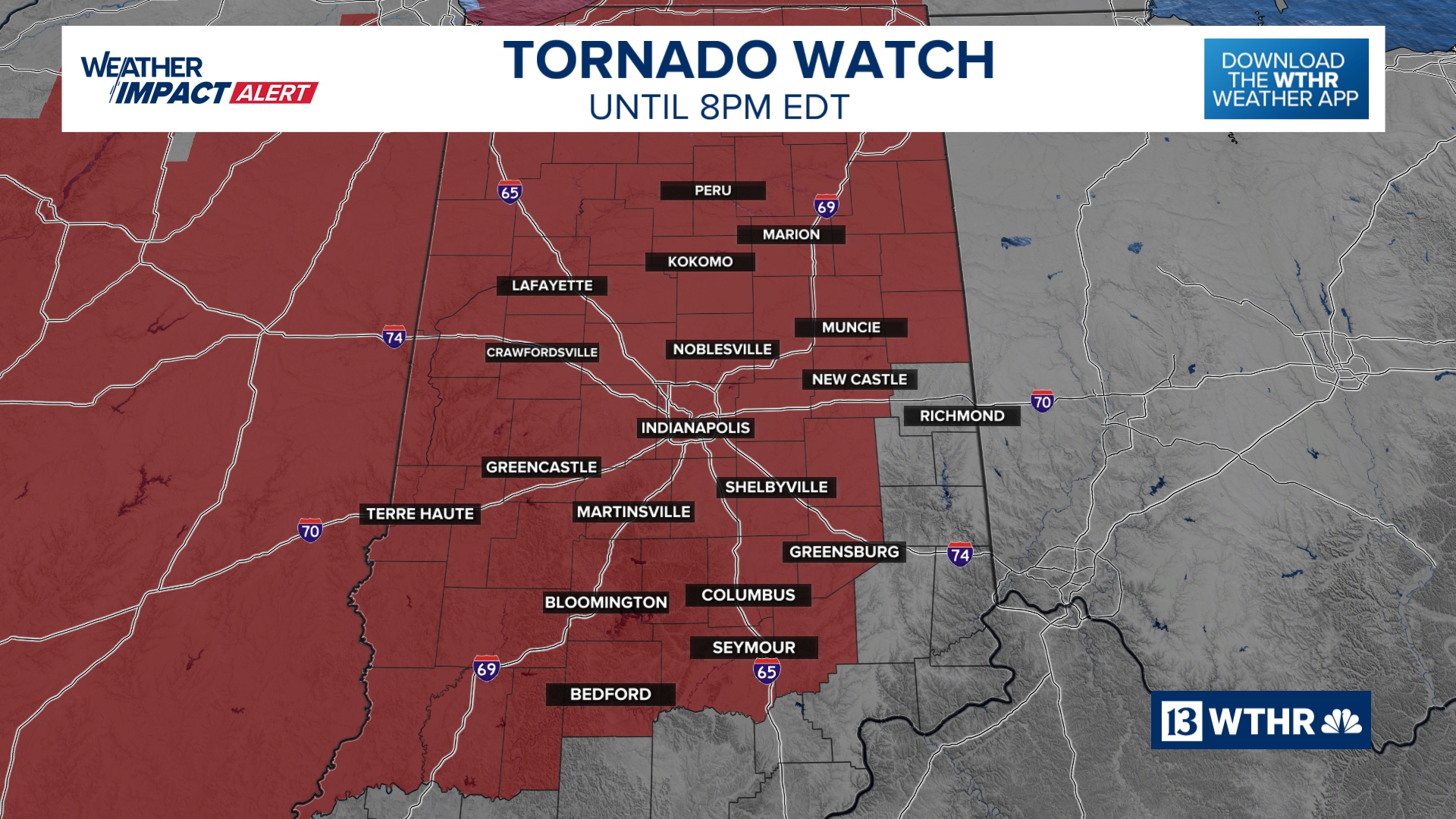 Scattered severe storms across Indiana | Weather Impact Alert Day ...
