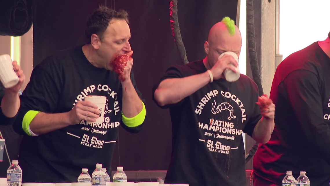 Joey Chestnut reclaims St. Elmo's Shrimp Cocktail Eating Championship ...