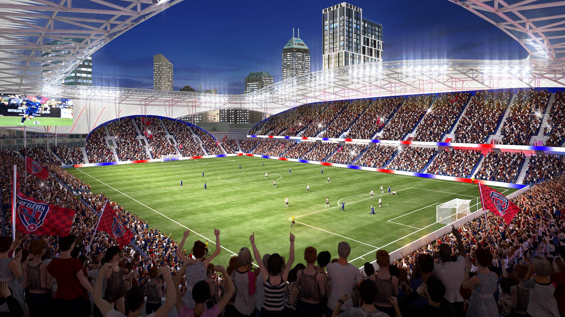 1st look at new Indy Eleven stadium, neighborhood project | wthr.com