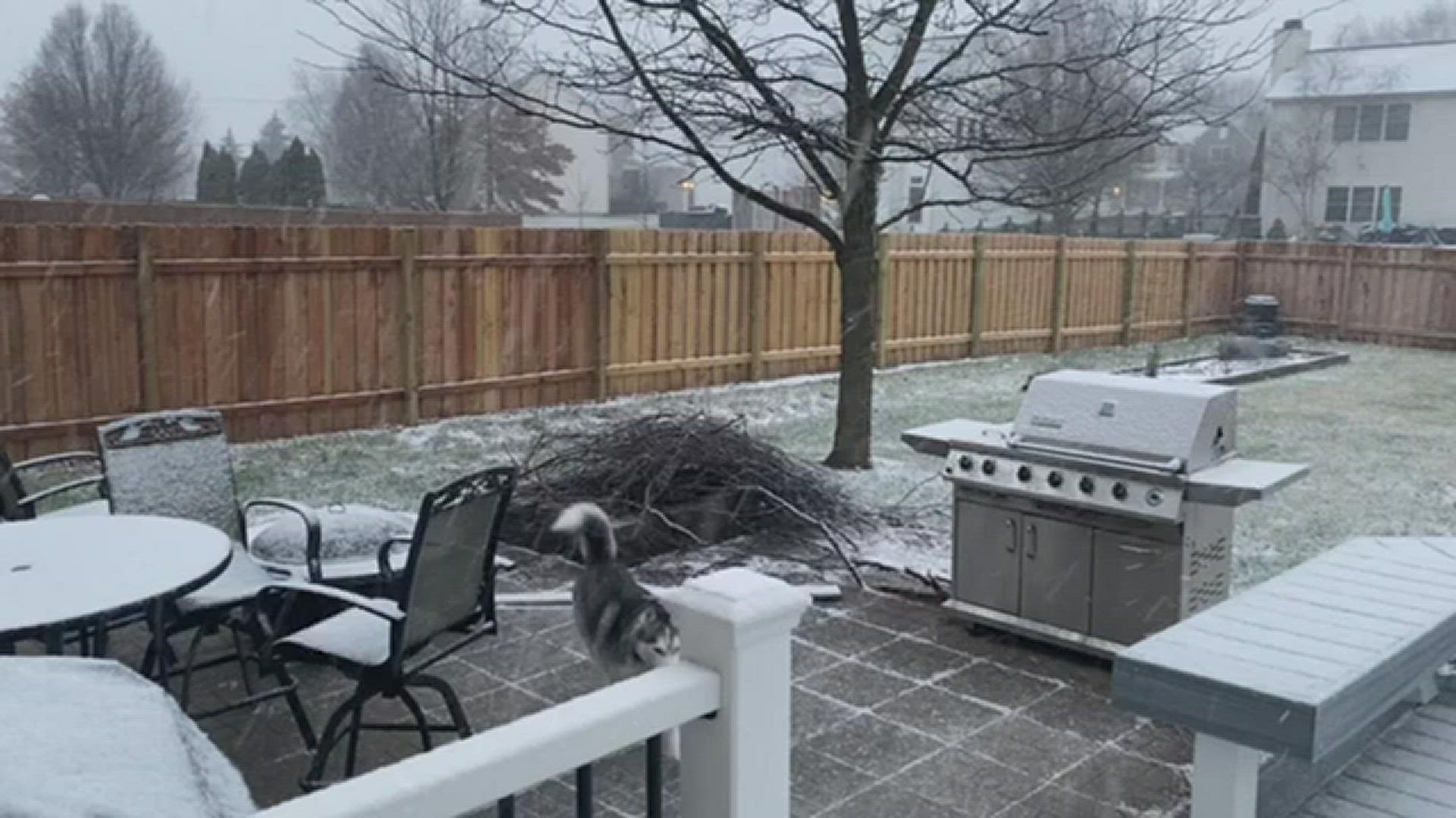 VIDEO: Snow falling in Avon | wthr.com