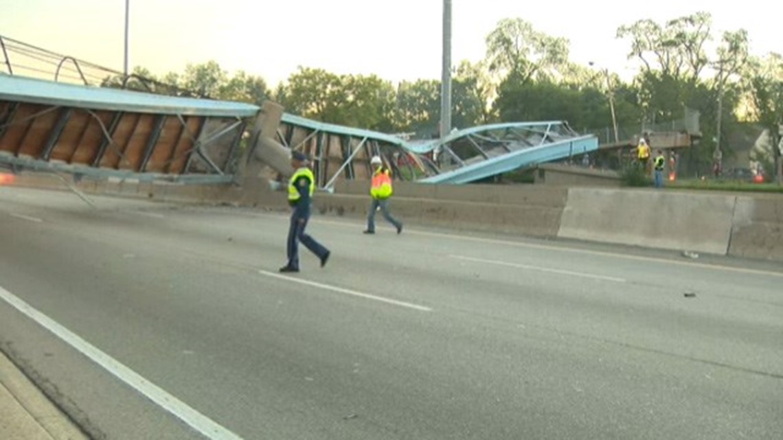 Police: Driver dies after Michigan bridge collapse | wthr.com