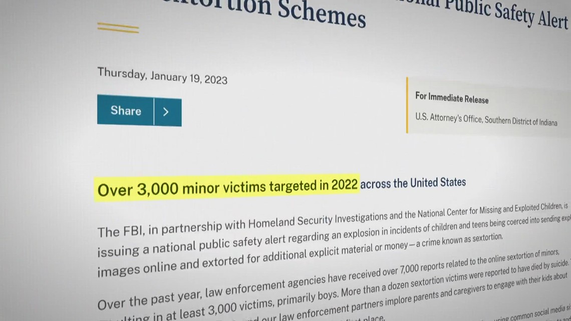Sextortion Trend Major Crisis Targeting Boys In Indiana 5260