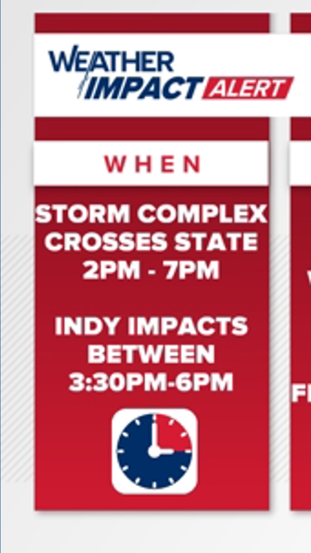 Scattered severe storms across Indiana | Weather Impact Alert Day ...