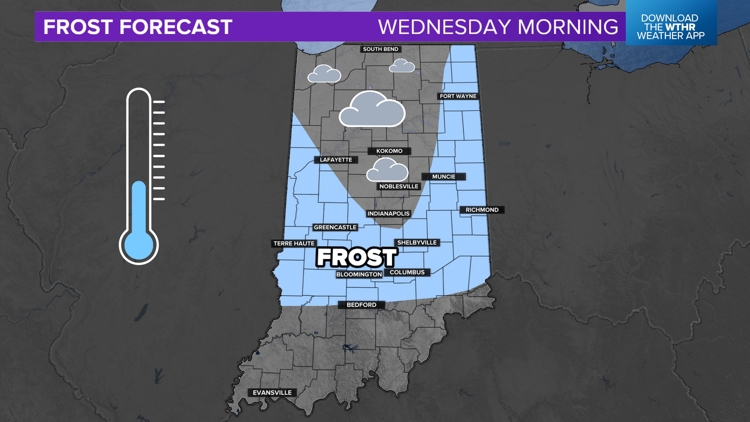 Frost and freeze chances across Indiana | County-by-county look | wthr.com
