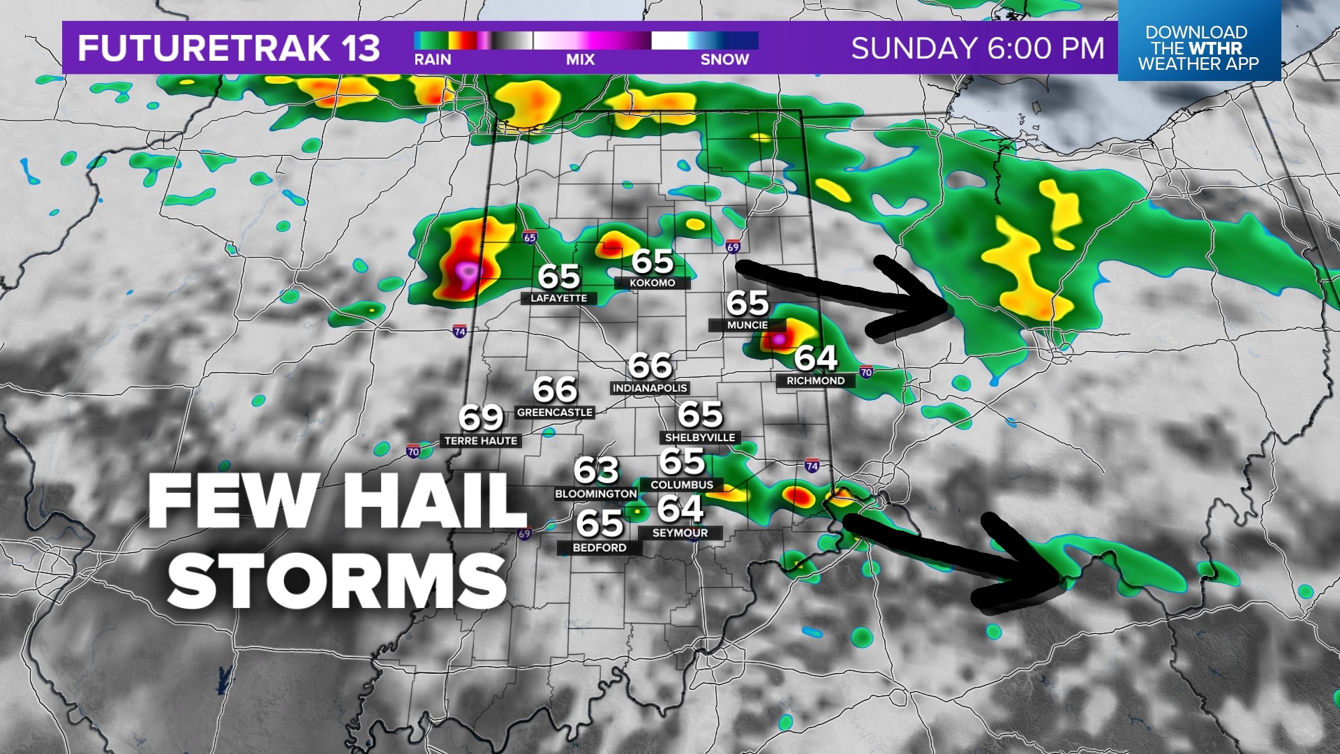 Who may get a hail storm in Indiana on Easter Sunday? | wthr.com