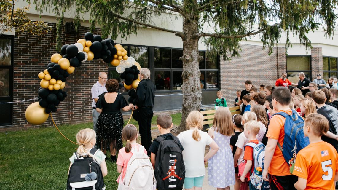 elementary school hosts wedding ceremony for beloved lunch lady | wthr.com
