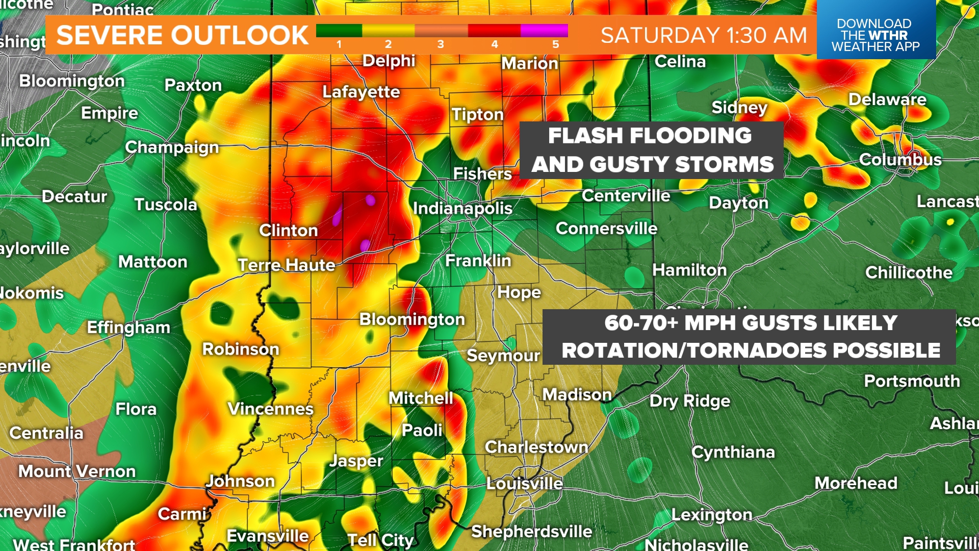 Heavy rain, flash flooding and potential of severe weather | wthr.com