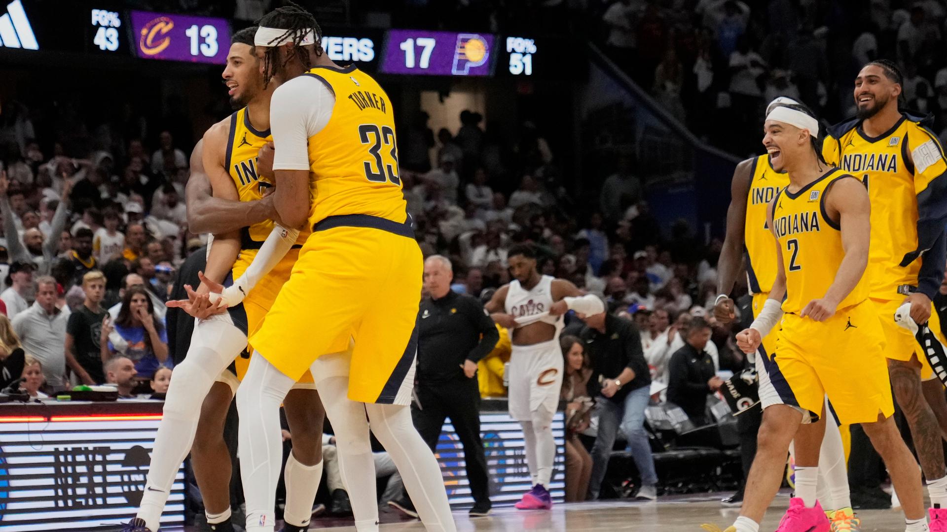 Pacers rally to beat Cavaliers in Game 2 of Eastern Conference ...