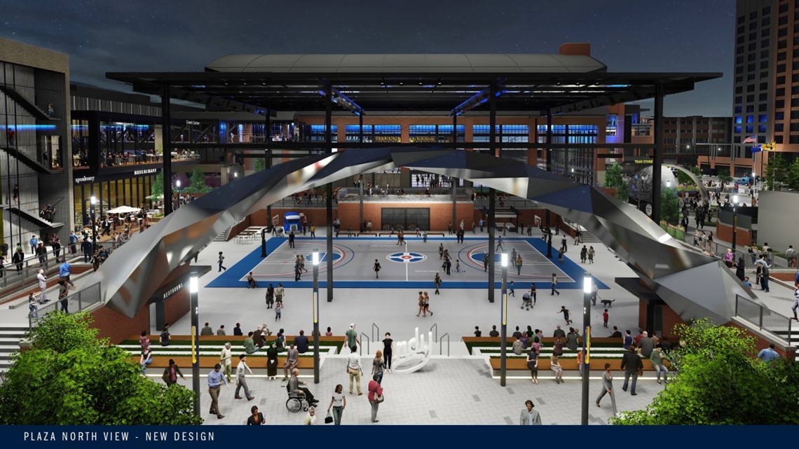 Plaza outside Gainbridge Fieldhouse adding basketball court | wthr.com