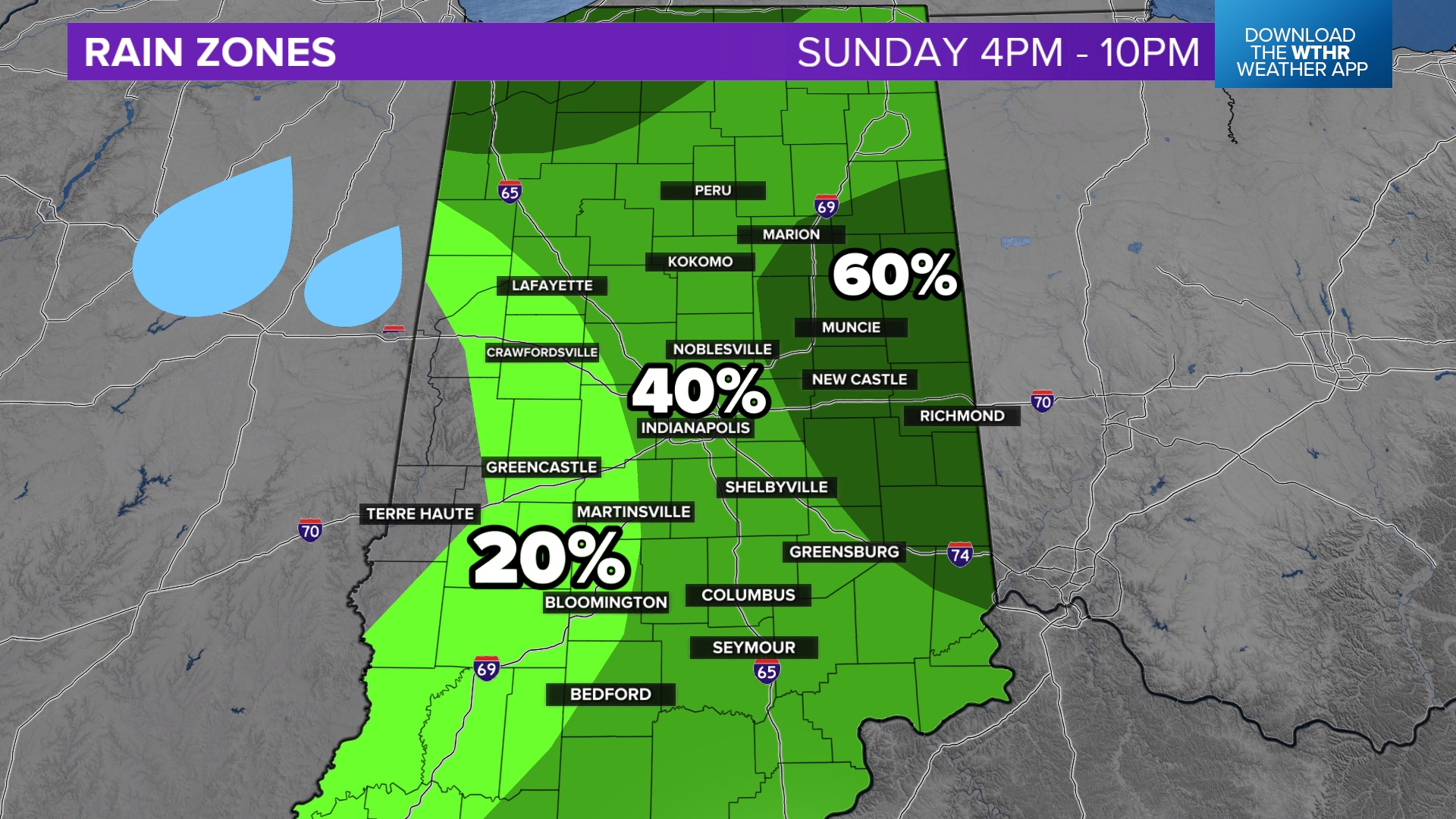 Timing when northern storms may move into Indiana on Sunday | wthr.com