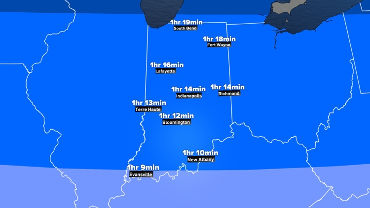 Shorter days, longer nights | How much daylight will we lose? | wthr.com