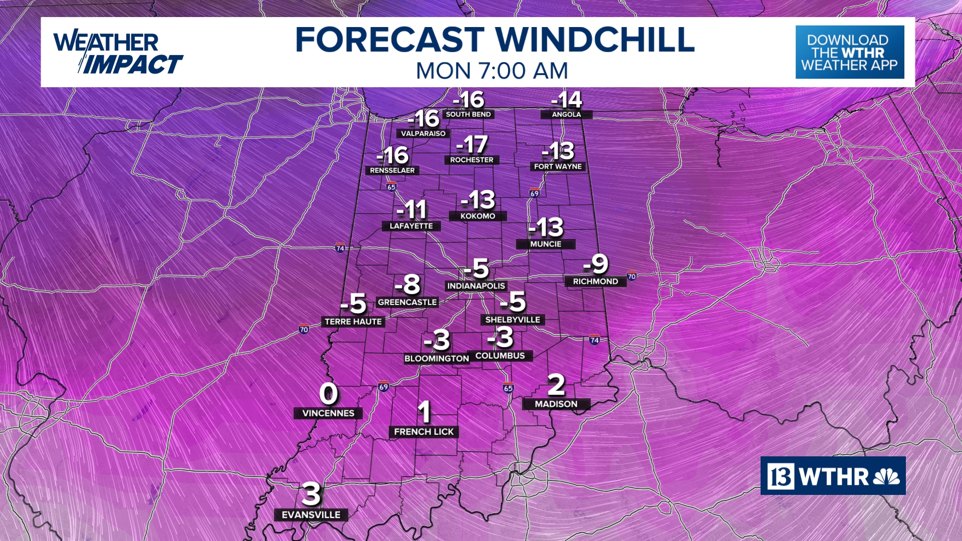 Timing the return of single-digit temperatures and sub-zero wind chills ...