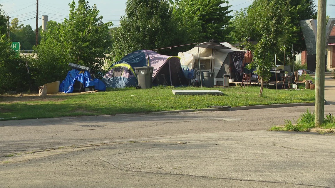 Fountain Square homeless camp shutting down as officials search for ...