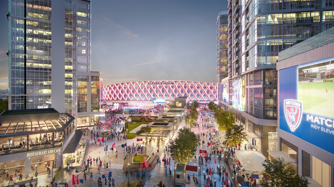 1st look at new Indy Eleven stadium, neighborhood project | wthr.com