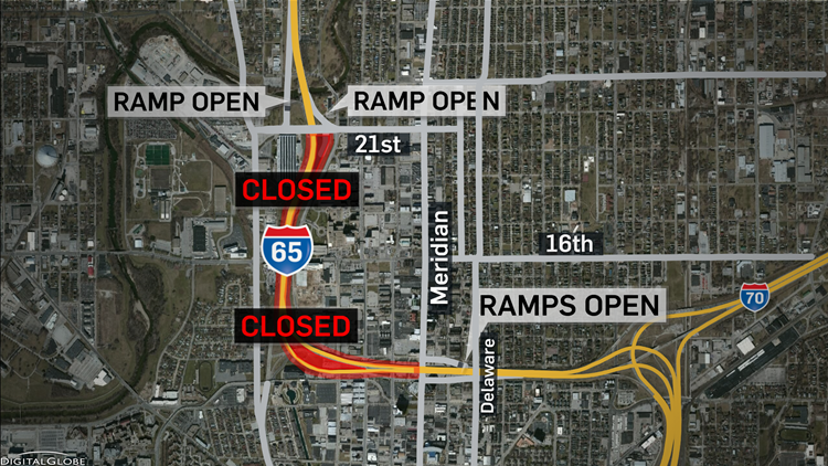 Here's how you get around the I-65 closure | wthr.com