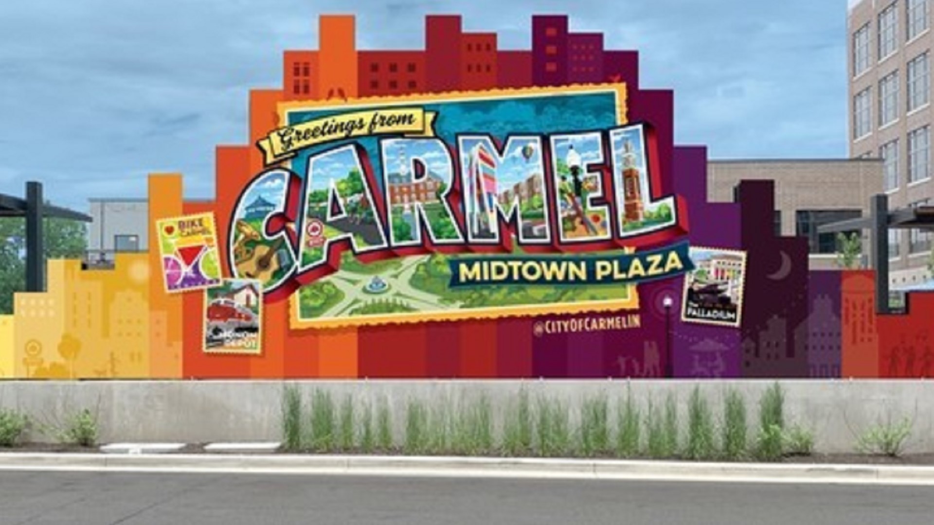 Carmel's Midtown Plaza to install 45-foot 'selfie station' mural | wthr.com