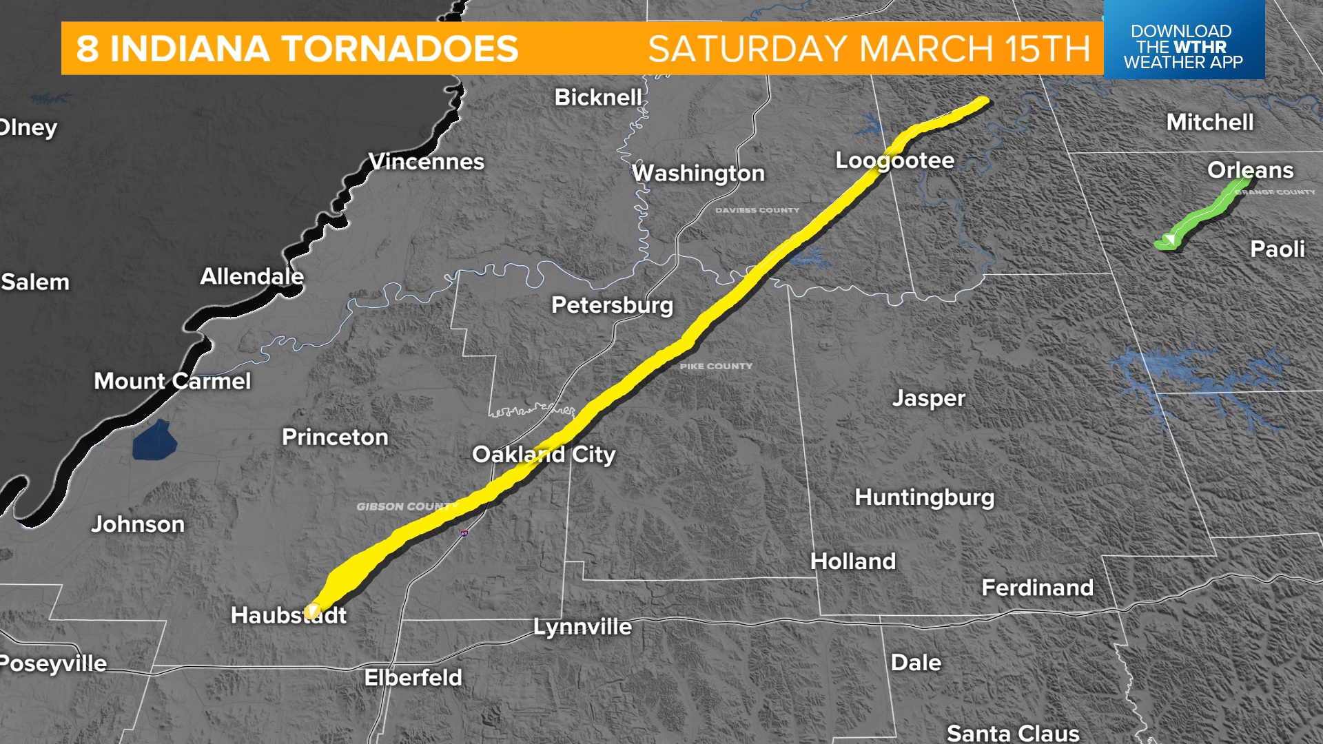 Complete list of the 14 Indiana tornadoes so far in 2025 | wthr.com
