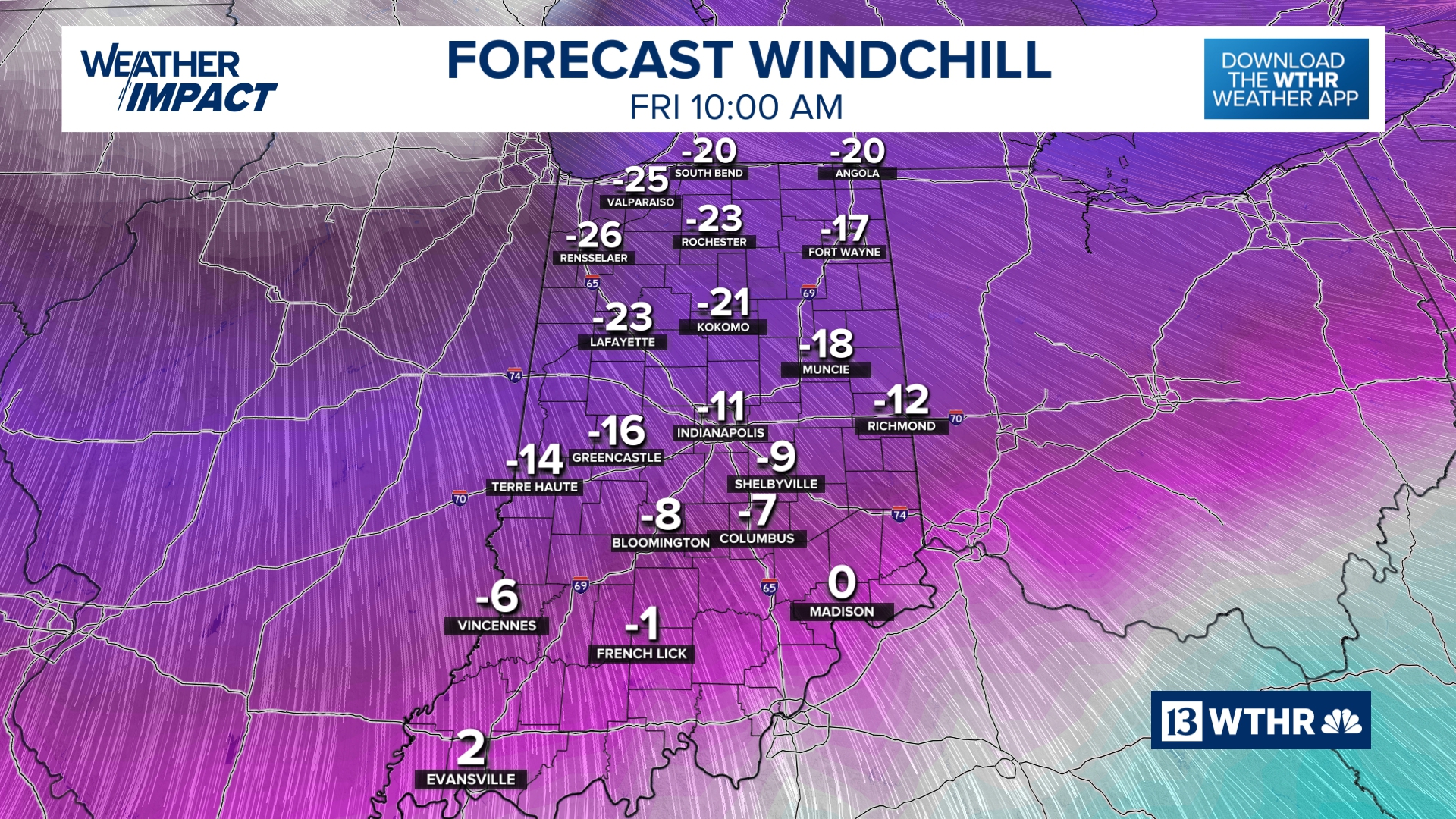Sub-zero wind chills later this week could be followed by weekend snow ...