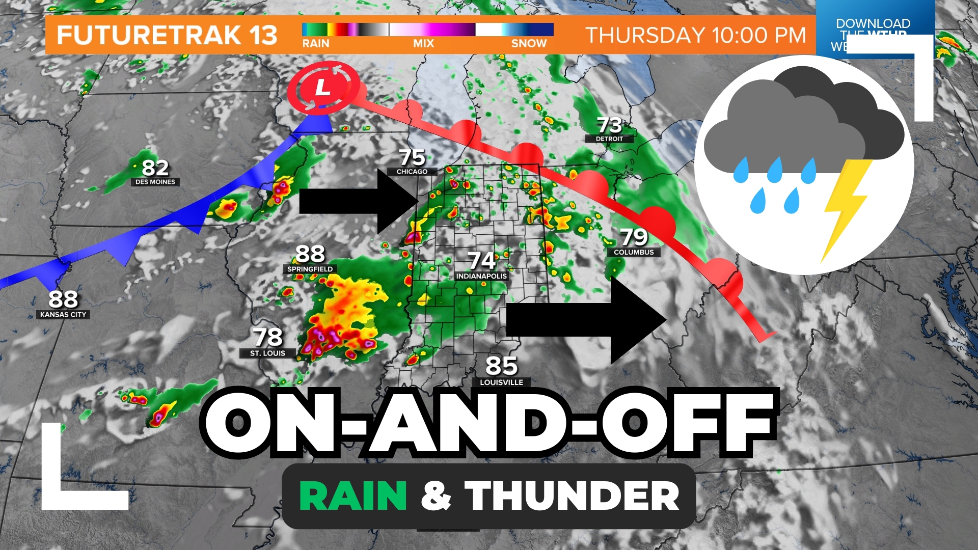 Timing out when to expect rain and storms across Indiana | wthr.com