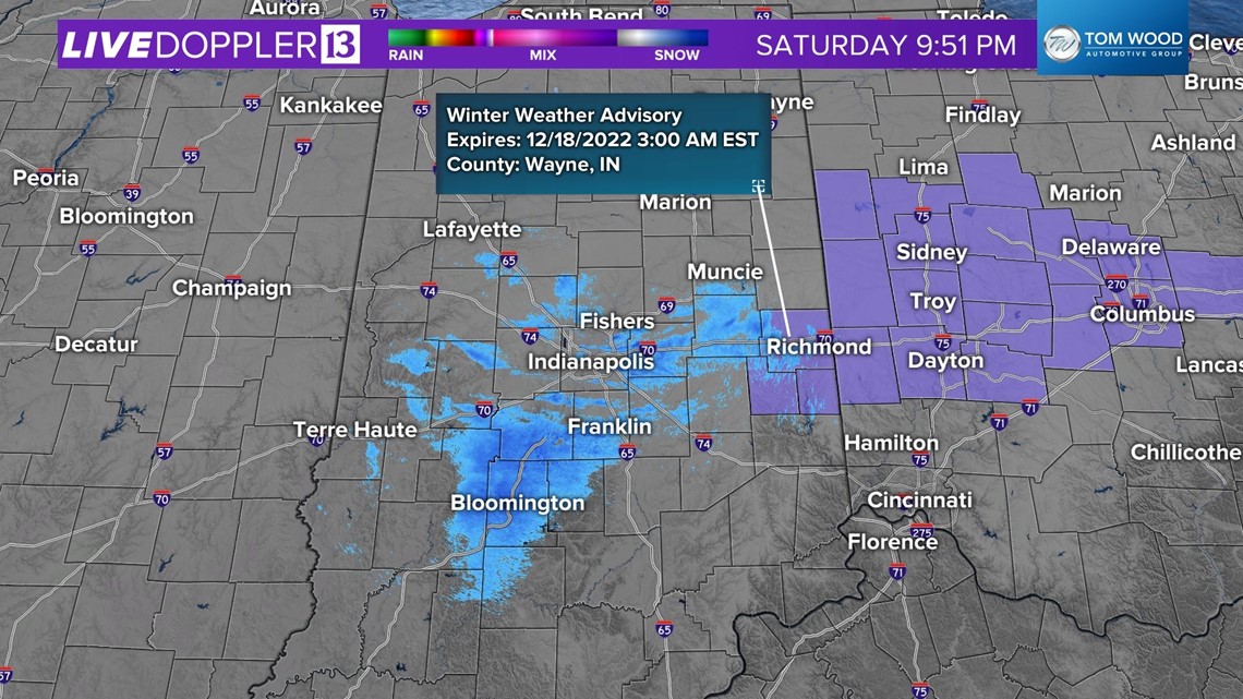 Winter Weather Advisory in effect for parts of central Indiana | wthr.com