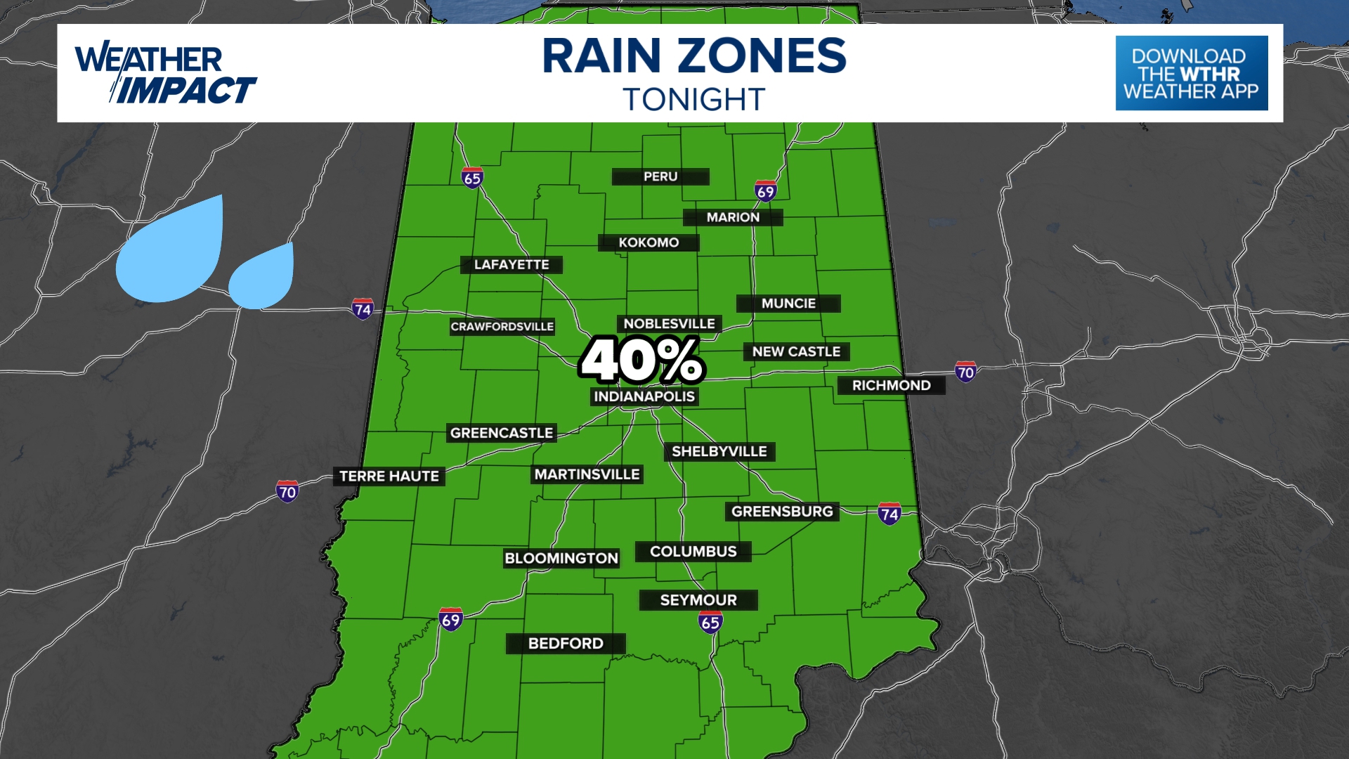 Rain Monday for Indiana: Scattered showers, evening storms and relief ...