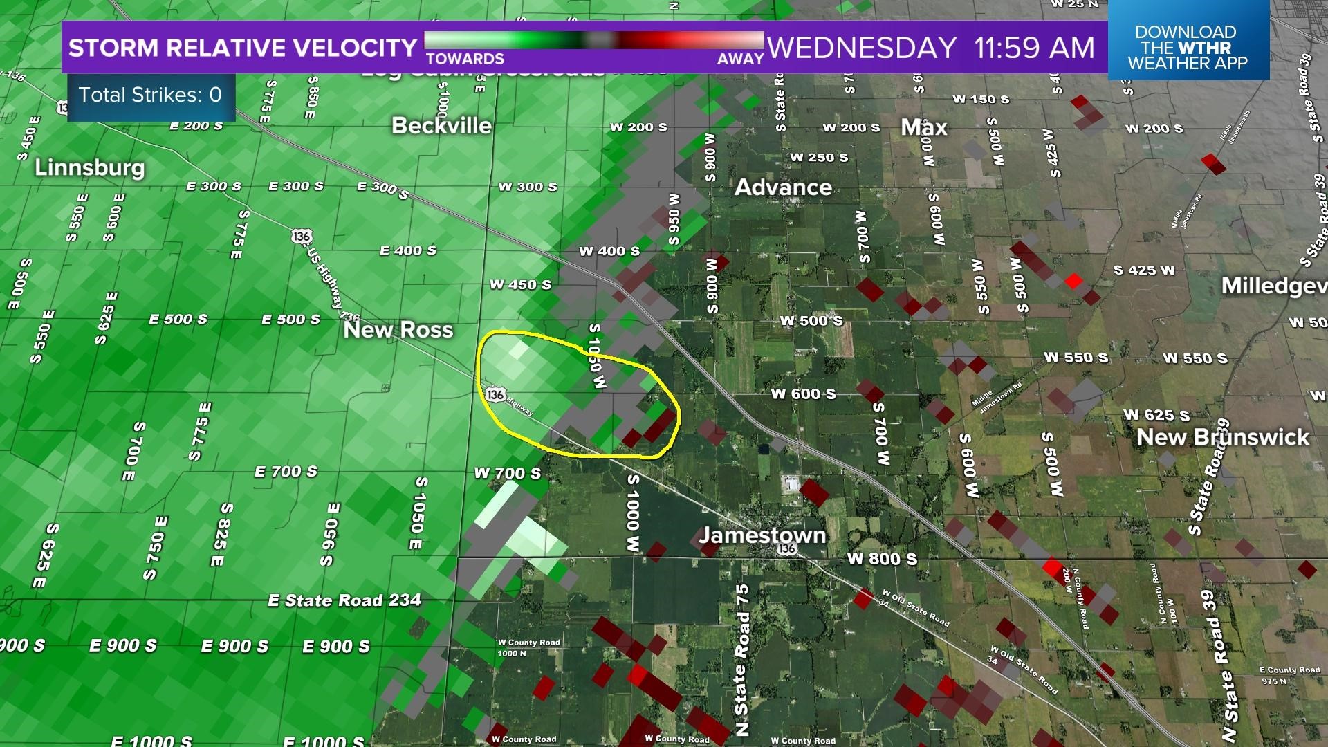 NWS confirms tornado in Montgomery county Wednesday | wthr.com
