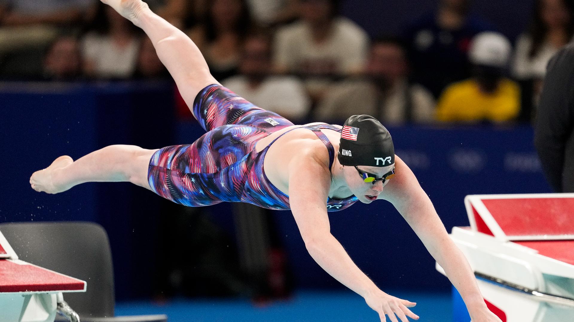 Lilly King makes 100m breaststroke final at Paris Olympics | wthr.com