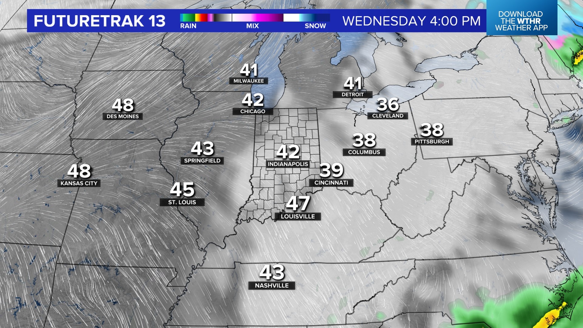Steadier, heavier rain arriving overnight | wthr.com