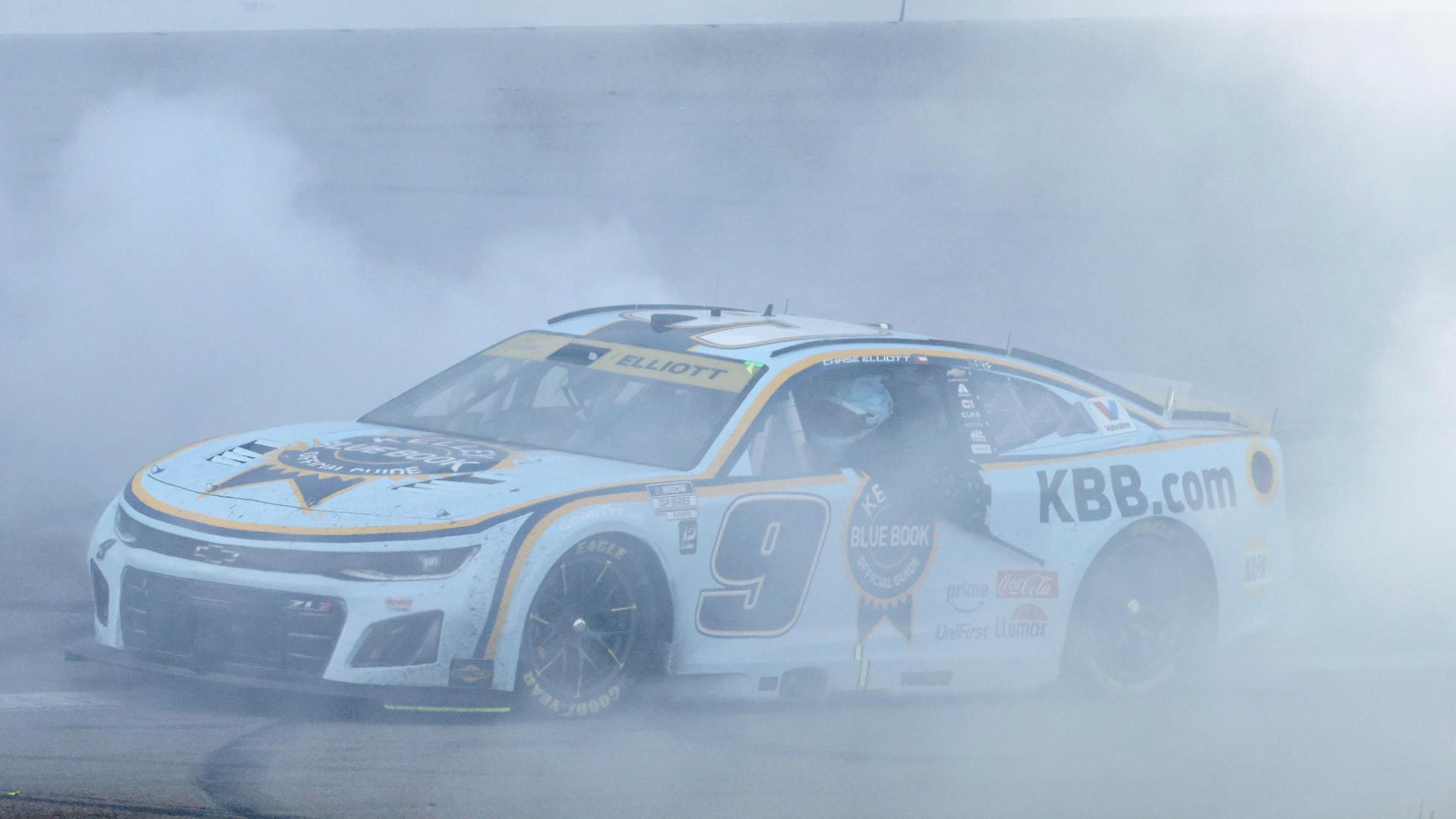 Chase Elliott steals Kansas Speedway race in wild NASCAR overtime ...