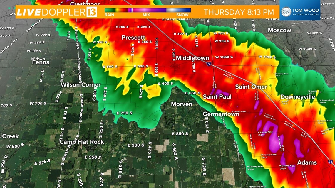 Live Doppler 13 Weather Blog: Severe storms moved through Shelby Co ...