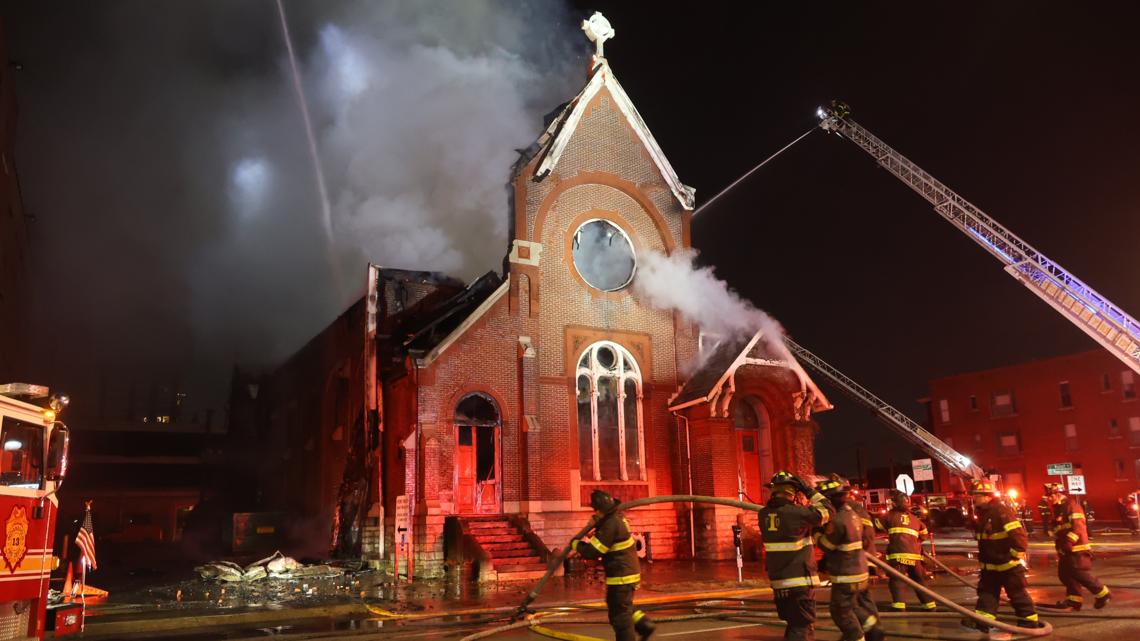 The Sanctuary on Penn fire: Massive blaze in Indy destroys historic ...