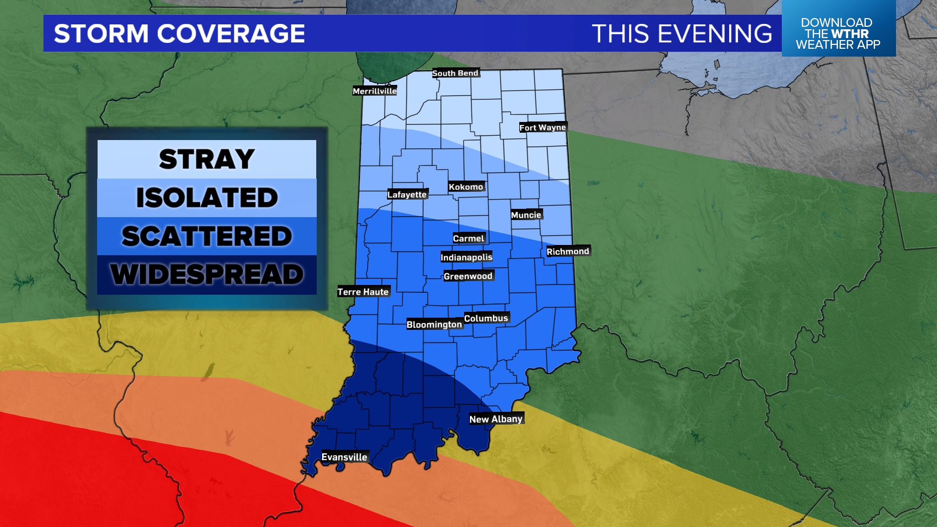 Storm threat moving south | Indiana severe zones and timing | wthr.com