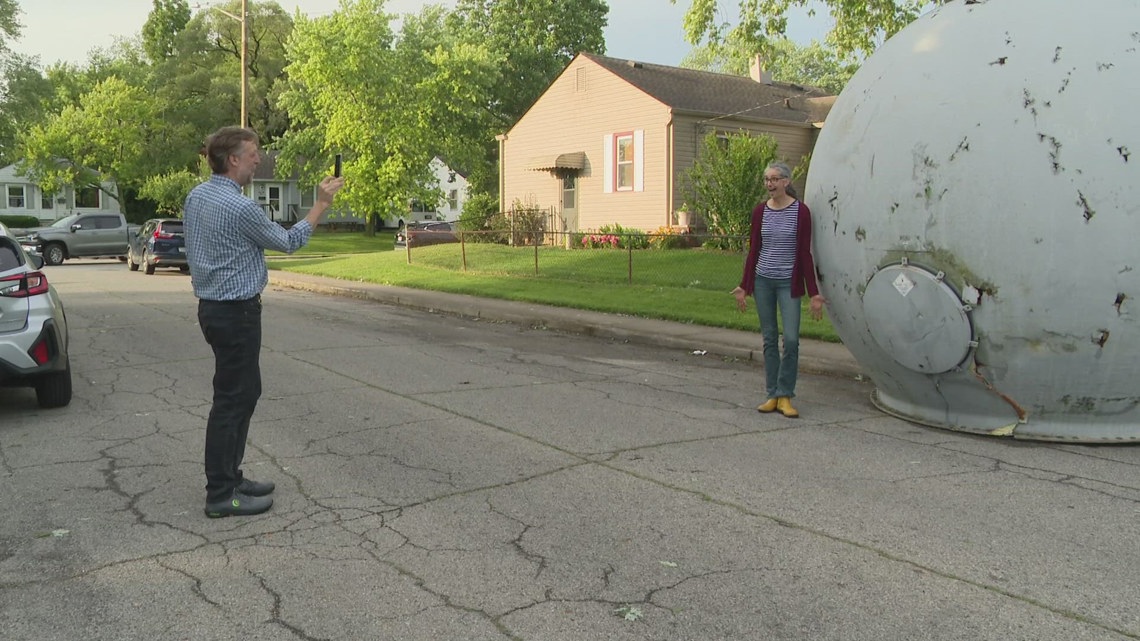 Spaceship-like object falls down in Indy neighborhood | wthr.com