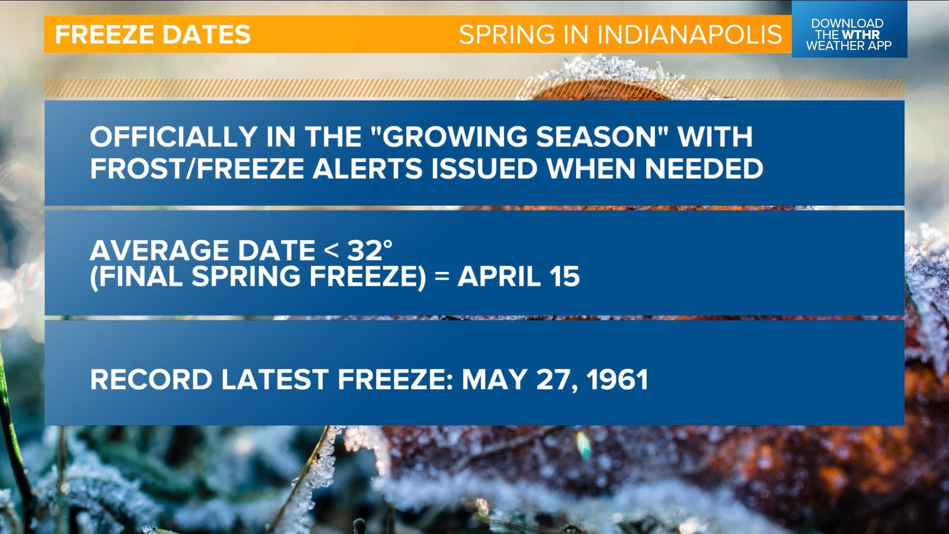 Freeze Warning for Indiana on Monday morning | April 23, 2023 | wthr.com